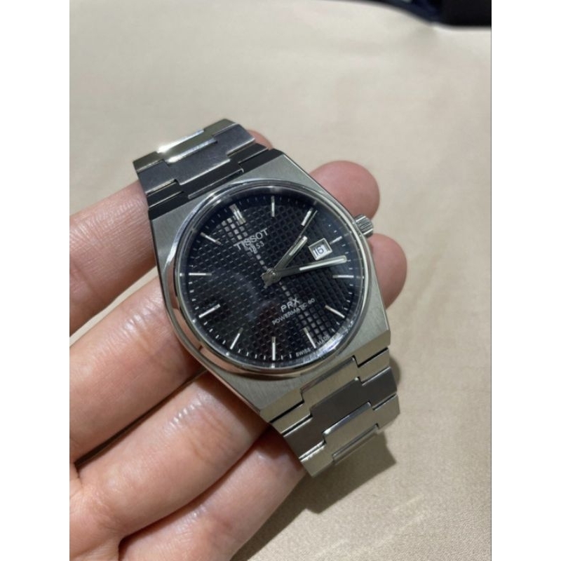 Jual Tissot PRX Powermatic 80 Black Dial - 100% Original - Like New In ...