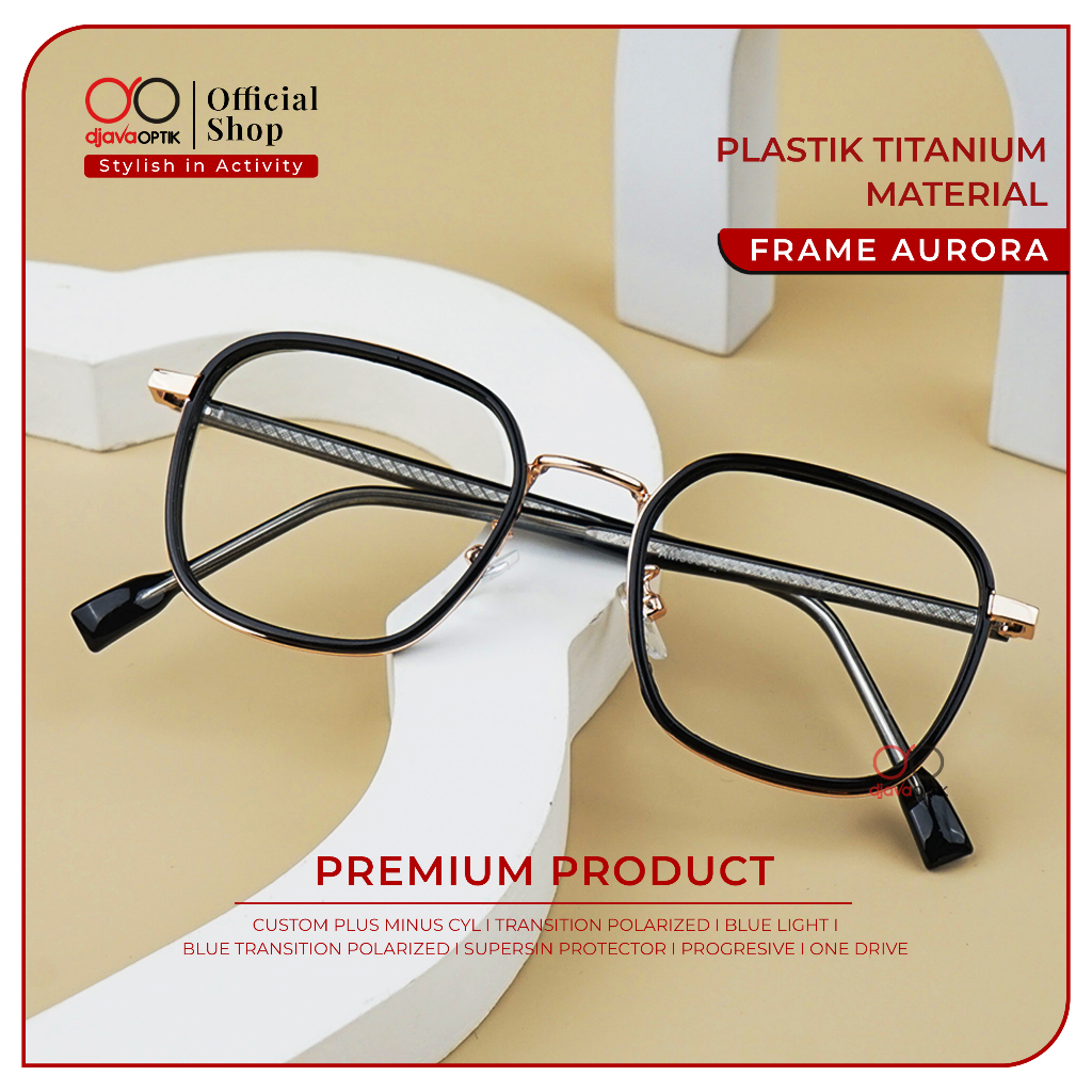 Jual DJAVA OPTIK - Frame Aurora - Kacamata Prisma Supersin Bluelight Transition Protector ...