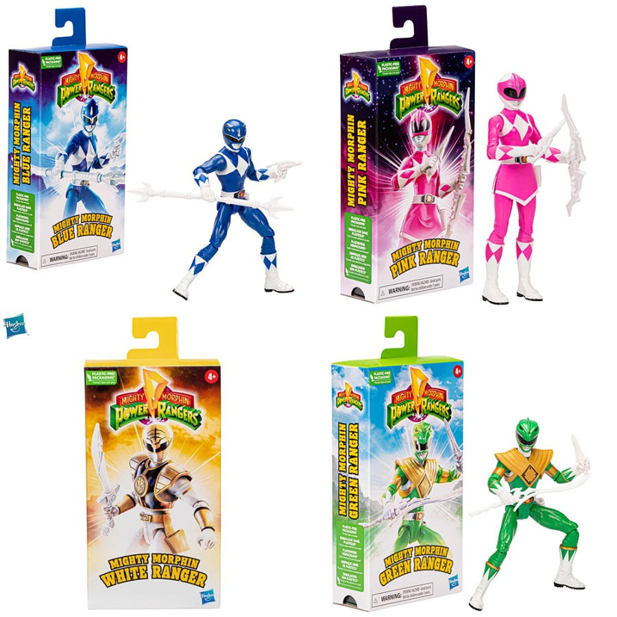 Jual Hasbro Power Rangers 30th Anniversary Mighty Morphin VHS Figure ...