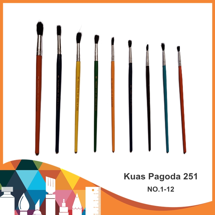 Jual Kuas Pagoda 251 / Kuas Pagoda / Pagoda | Shopee Indonesia