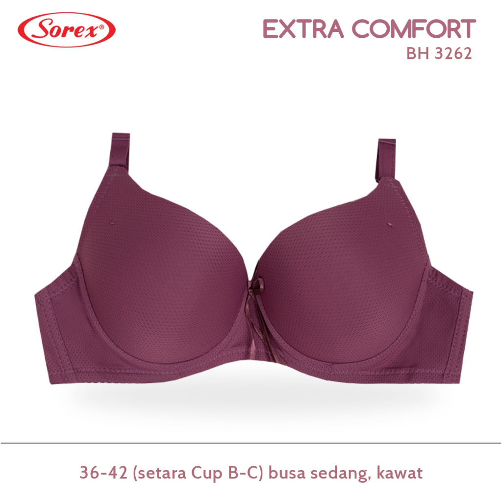 Jual Sorex Bra Extra Comfort Busa Sedang Kawat Kait 3 Setara Cup B-C BH ...