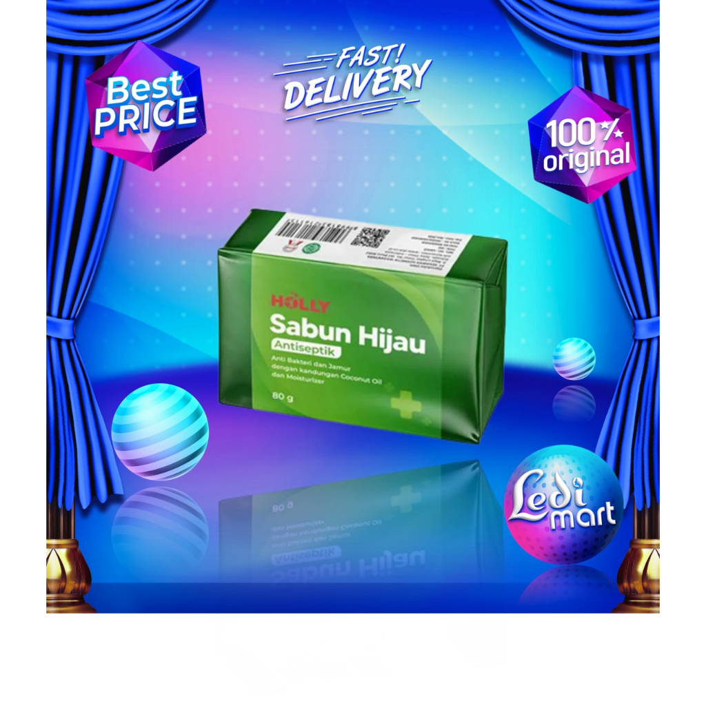 Jual ORIGINAL Holly Sabun Antiseptik Hijau Box 80gr / Antiseptic / Anti ...