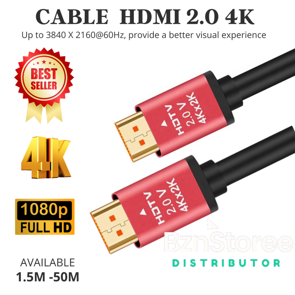 Jual Kabel HDMI to HDMI 2.0 4k 5meter/ Kabel HDMI Indobestlink 2.0 4k ...
