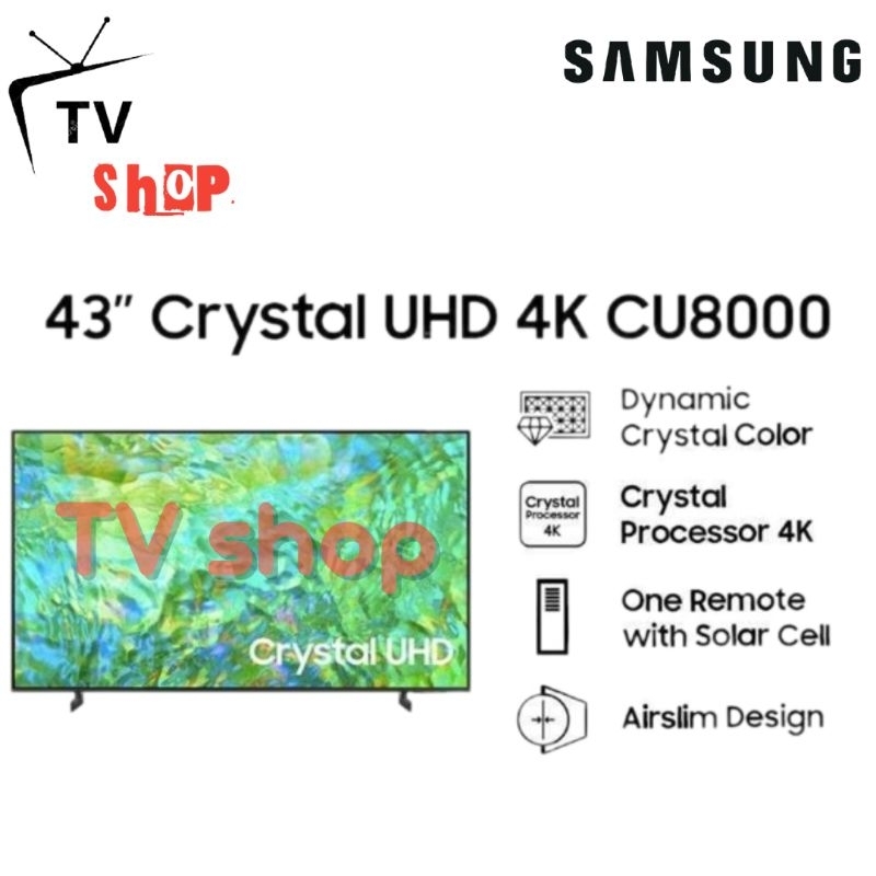 Jual Samsung UA43CU8000KXXD Smart UHD 4k 43 inch 43cu8000 | Shopee ...
