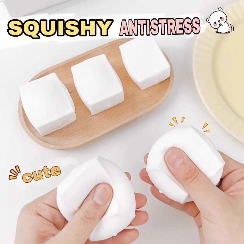 Jual Squishy Bentuk Tahu Squishy Lucu Squishy Cair Squishi Pencet ...