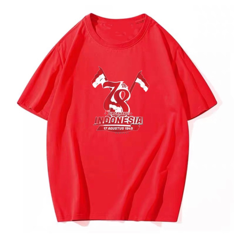 Jual Kaos Hut RI 78 Indonesia Dewasa Pria dan Wanita - KAOS 17 AGUSTUS MERAH PUTIH MERDEKA ...