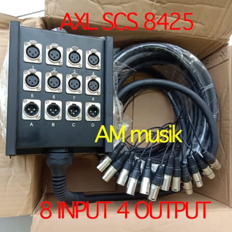 Jual SNAKE KABEL AXL AUDION SCS8425 PANJANG 25 METER 8 CHANNEL SCS 8425 ...