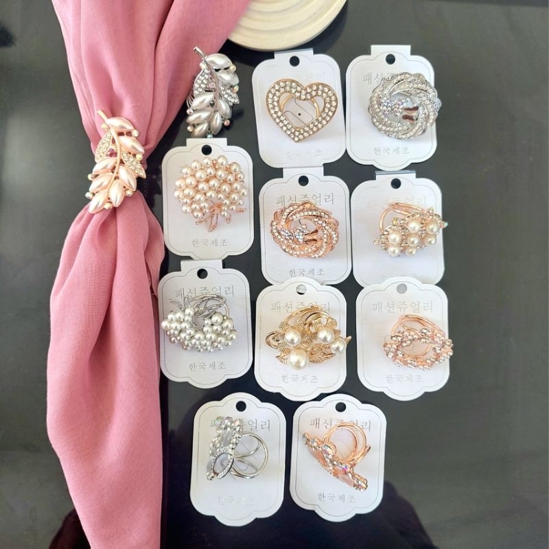 Jual BROS Ring Hijab Mutiara/Ring Cincin Hijab//Bros Syall//Kalong ...