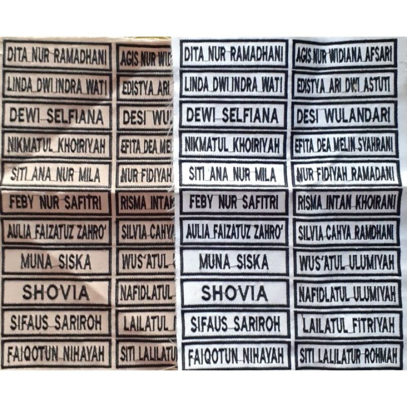 Jual PAKET Bed Nama Dada (2 PUTIH 1 COKLAT) | Shopee Indonesia