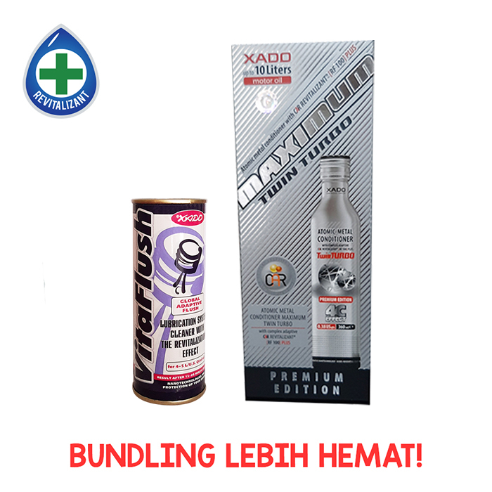 Jual [Bundling] XADO AMC Maximum Twin Turbo + VitaFlush | Shopee Indonesia