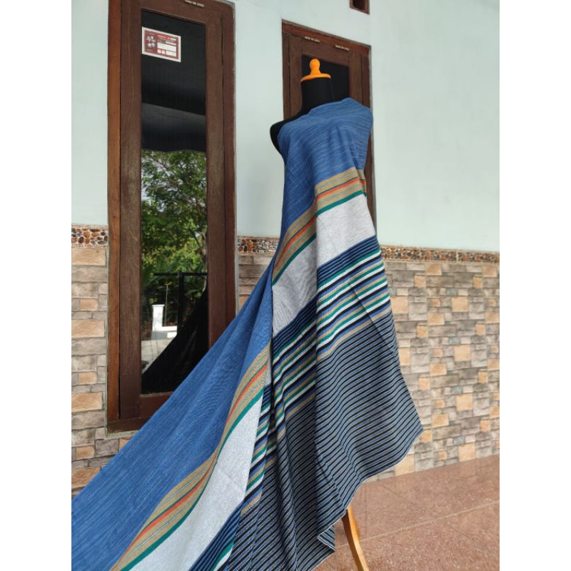 Jual KAIN LURIK ATBM GRADASI/KOMBINASI BIRU UK 2M X 1M | Shopee Indonesia