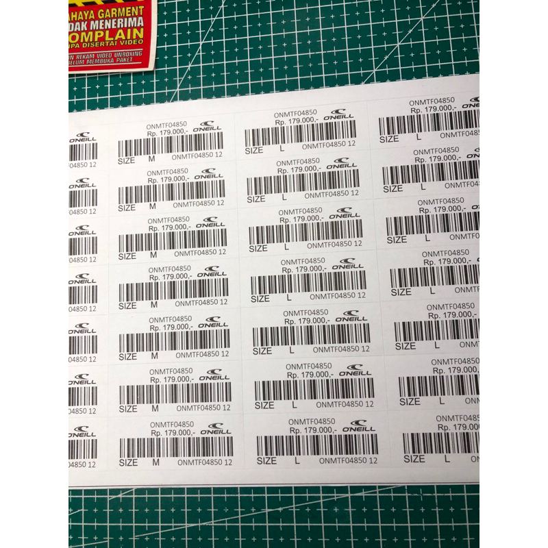 Jual STIKER BARCODE PRICE TAG SUPER PREMIUM HARGA LEMBARAN ISI VARIASI ...