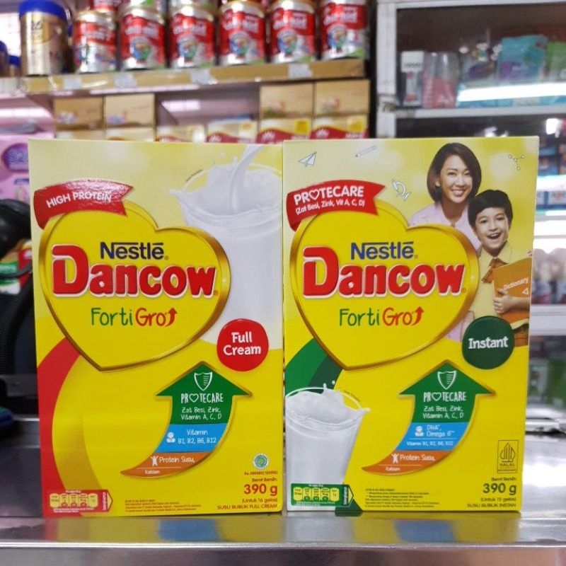 Jual Dancow Instant & Dancow Full Cream Fortigro 390 g | Shopee Indonesia