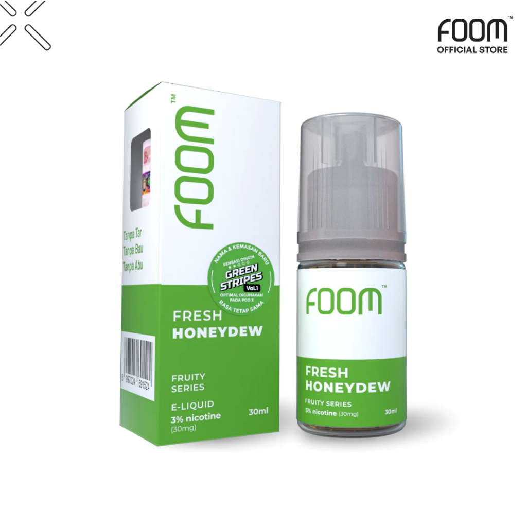 Jual Liquid Foom Fruity Series V1 / V2 Salt Nic 30MG 30ML - Foom Fresh ...