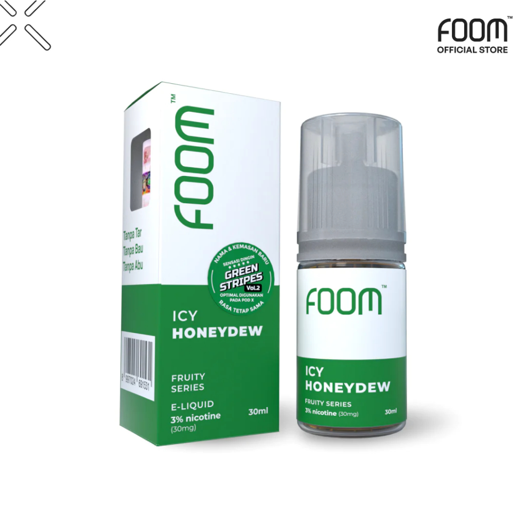 Jual Liquid Foom Fruity Series V1 / V2 Salt Nic 30MG 30ML - Foom Fresh ...