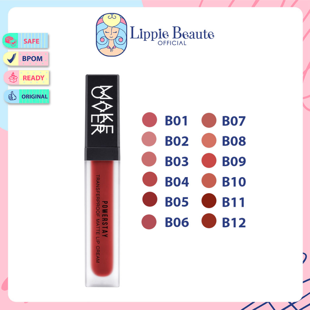 Jual MAKE OVER - Transferproof Matte Lip Cream | Shopee Indonesia