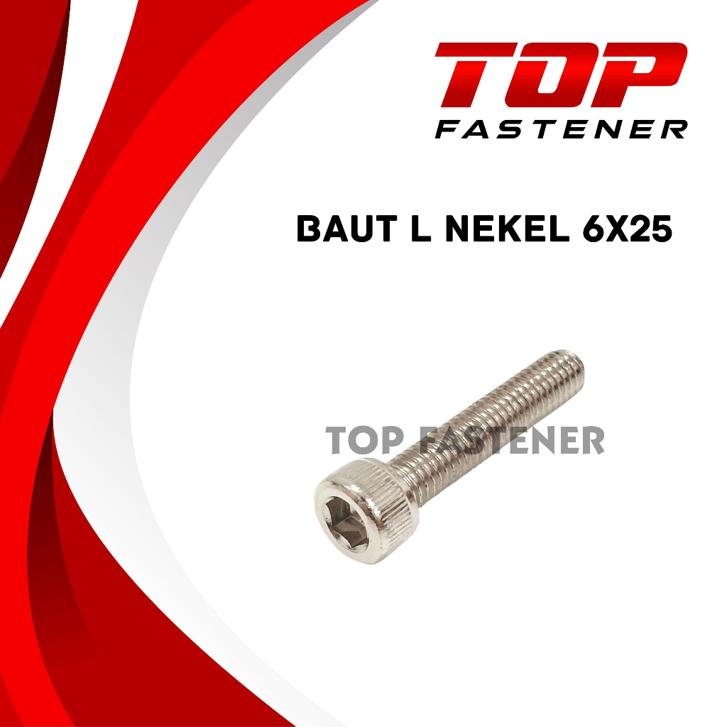 Jual BAUT L M6 6X25 NEKEL KUNCI L5 | Shopee Indonesia