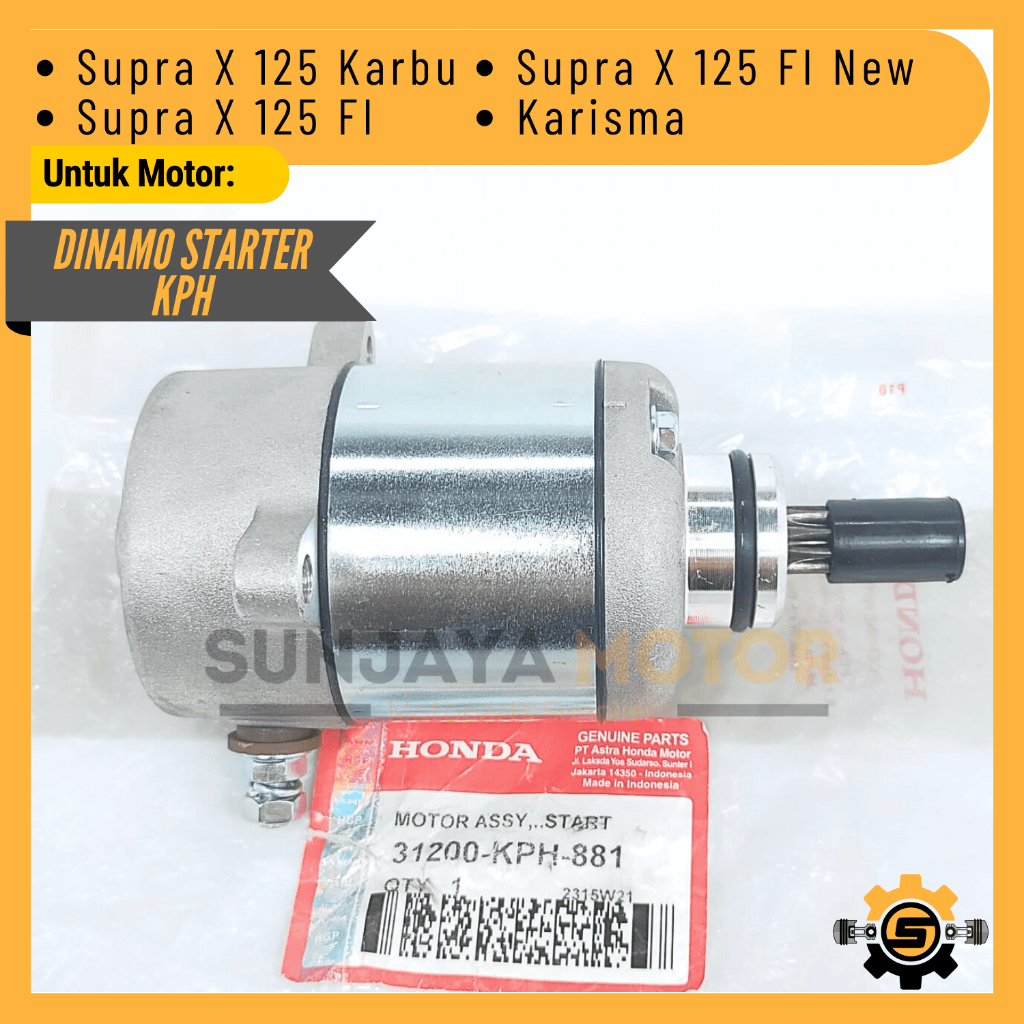 Jual Dinamo Starter KPH Dynamo Motor Stater Kualitas Original Honda ...