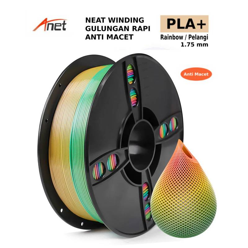 Jual SUPEL Filamen Filament PLA Printer 3D Warna Pelangi | Rainbow ...