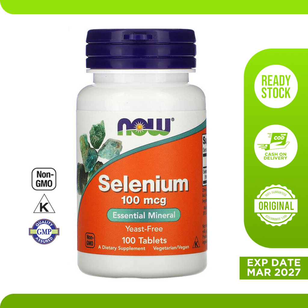 Jual Vitamin Suplemen NOW Foods Selenium 100 mcg 100 Tablets - Imun ...
