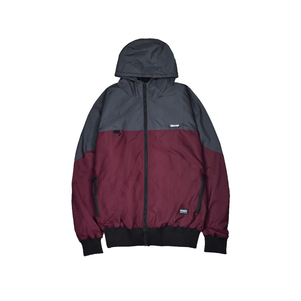 Jual Proshop | Jacket Grey Drops | Jacket Pria Jaket Distro | Abu Merah ...