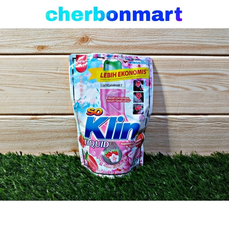 Jual Soklin Deterjen Cair Japanese Sakura & Strawberry 525ml | Shopee Indonesia