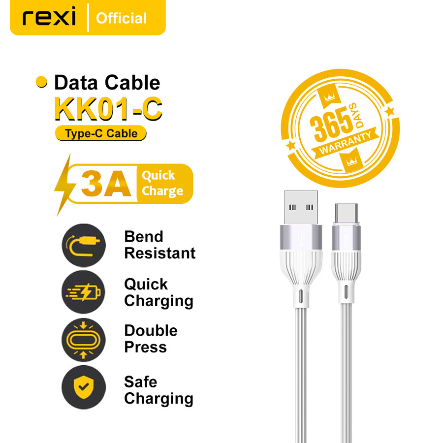 Jual Kabel data REXI kk01 type-c | Shopee Indonesia