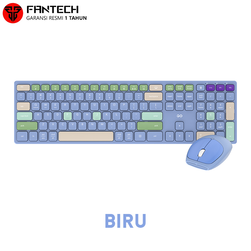 Jual Fantech GO POP WK895 Combo Keyboard dan Mouse Wireless Silent | Shopee Indonesia