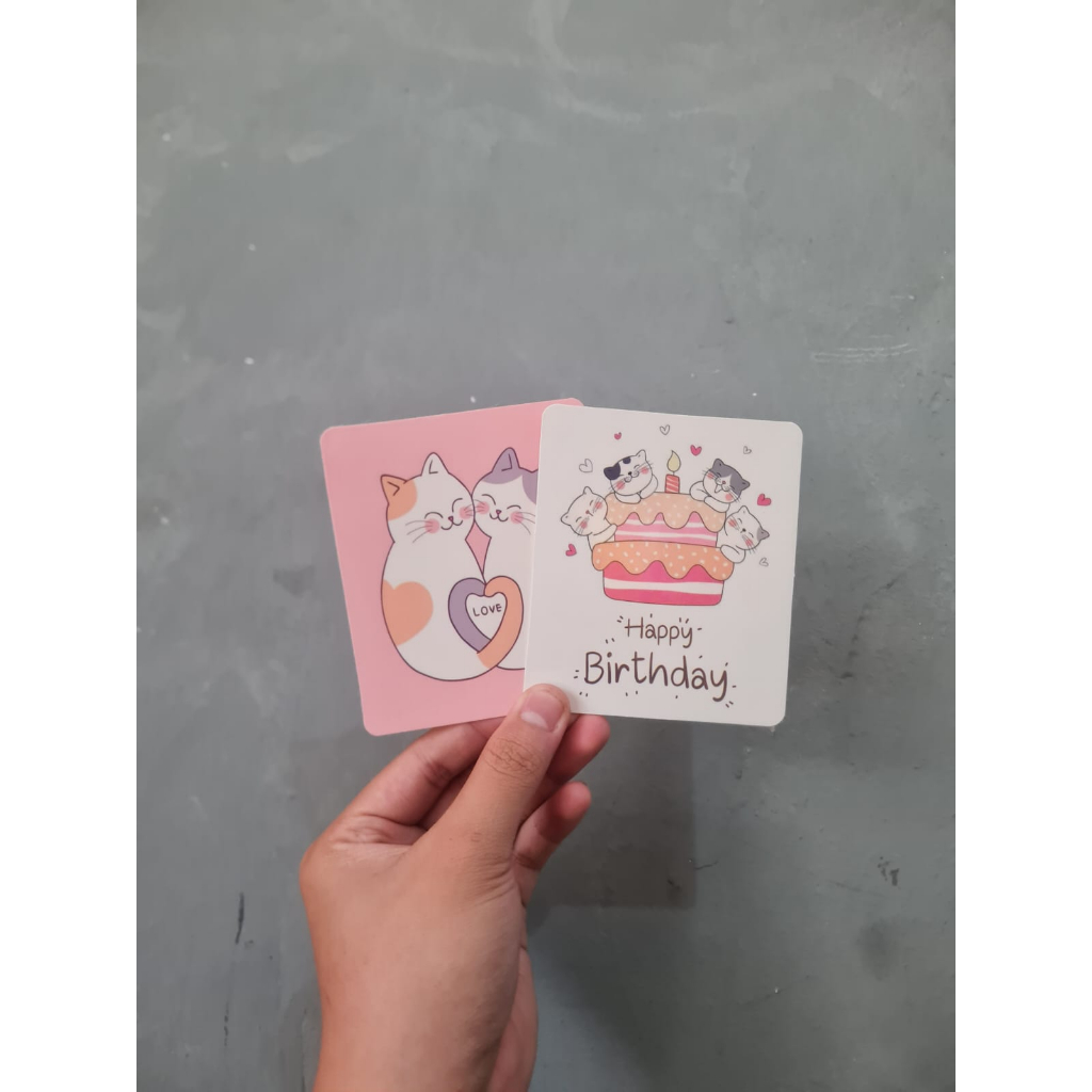 Jual Greeting card / kartu ucapan Kucing | Shopee Indonesia