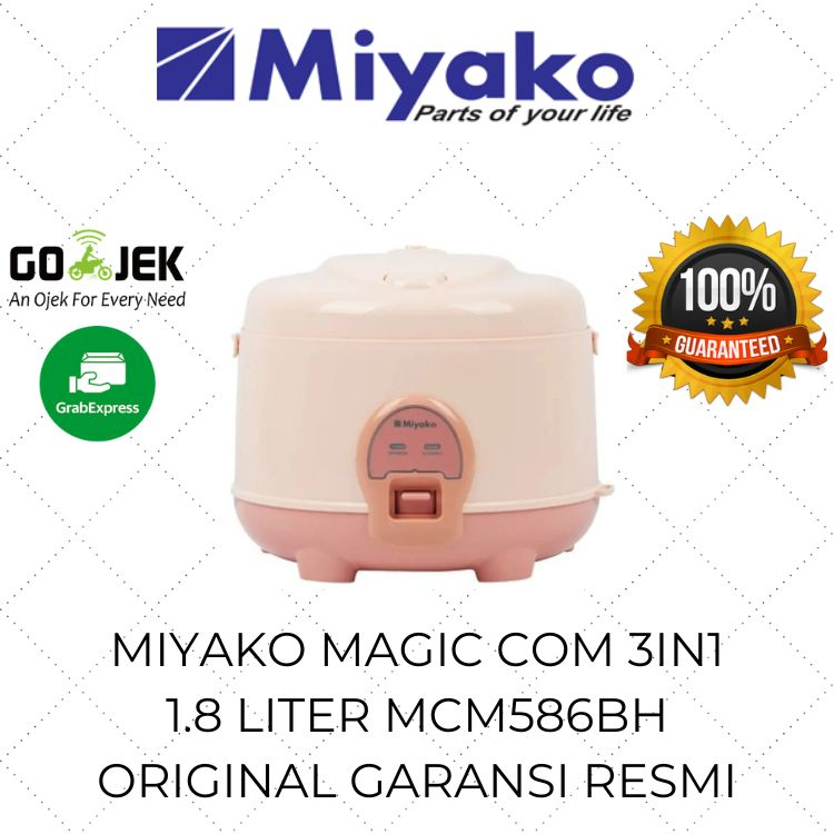Jual Miyako Magic Com 3in1 1.8 Liter Baby Pink Nanoal MCM586BH / Rice ...