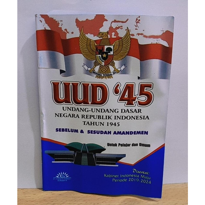 Jual UUD 1945 terbaru / lengkap kabinet indonesia maju (2019-2024 ...