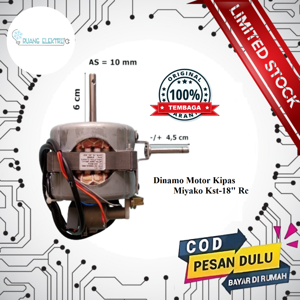 Jual Dinamo Motor Kipas Miyako Kst-18" Rc | Shopee Indonesia