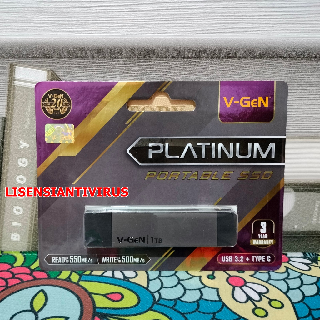 Jual V-GeN VGEN SSD Portable 512GB 1TB Storage External USB 3.2 TypeC ...