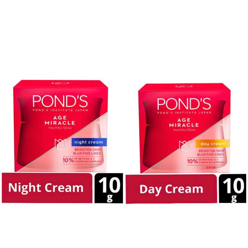 Jual PONDS Age Miracle Anti Aging + Glowing - Day Cream | Night cream ...