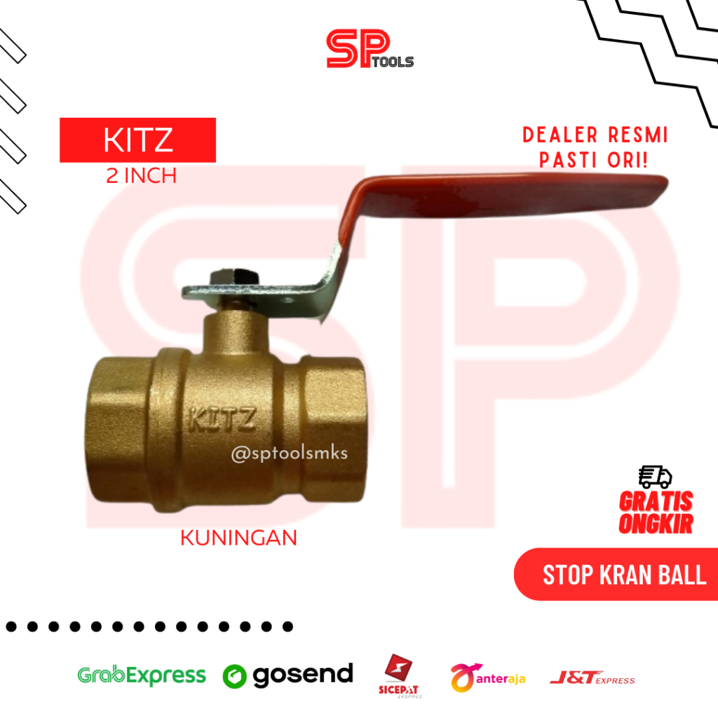 Jual STOP KRAN BALL VALVE / KERAN ENGKOL 2" 2 INCH KITZ | Shopee Indonesia