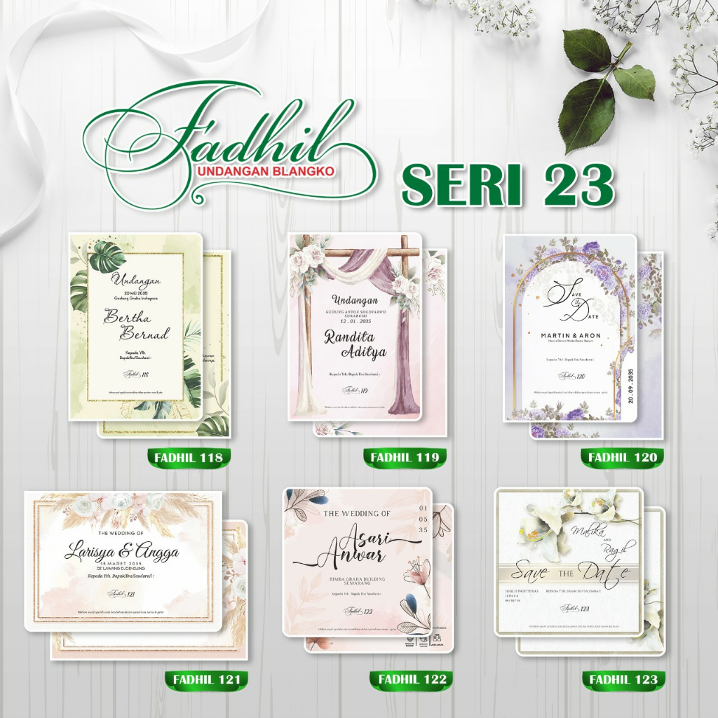 Jual Blangko Undangan Fadhil (3 pack / 300 pcs) | Shopee Indonesia