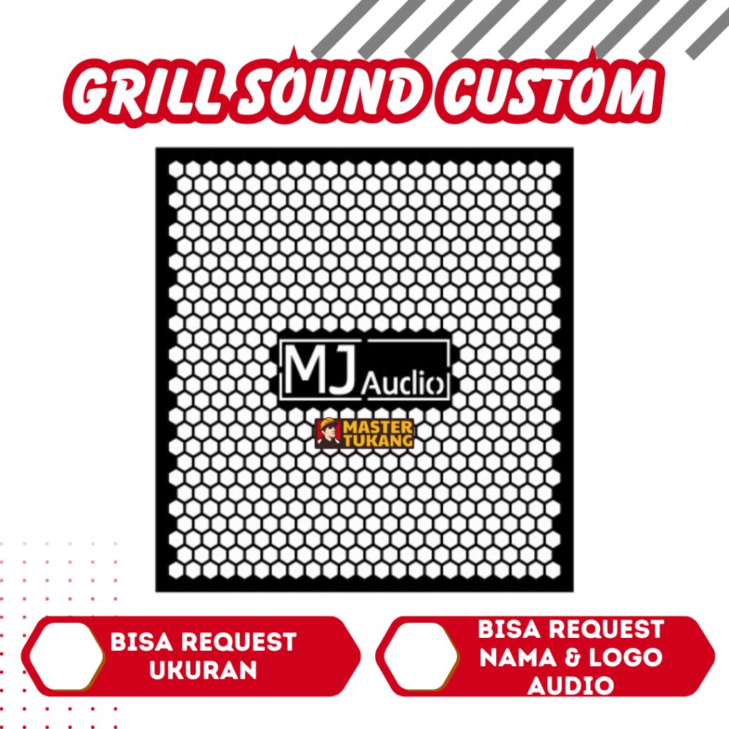 Jual MG - Ram Speaker penutup speaker costum ukuran dan desain | Shopee ...
