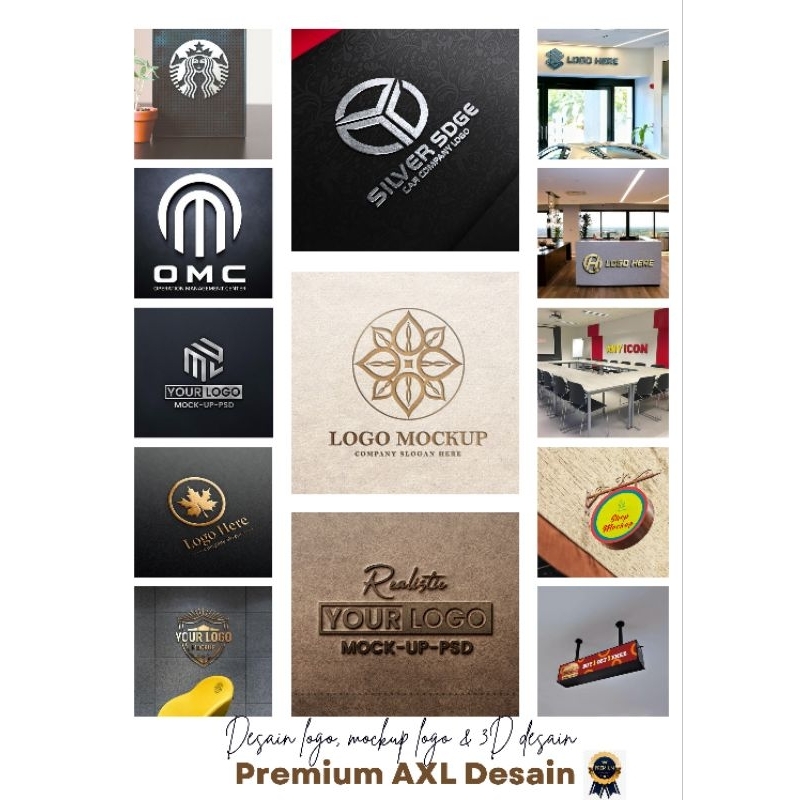 Jual desain logo, mockup produk, dan desain 3D profesional | Shopee ...
