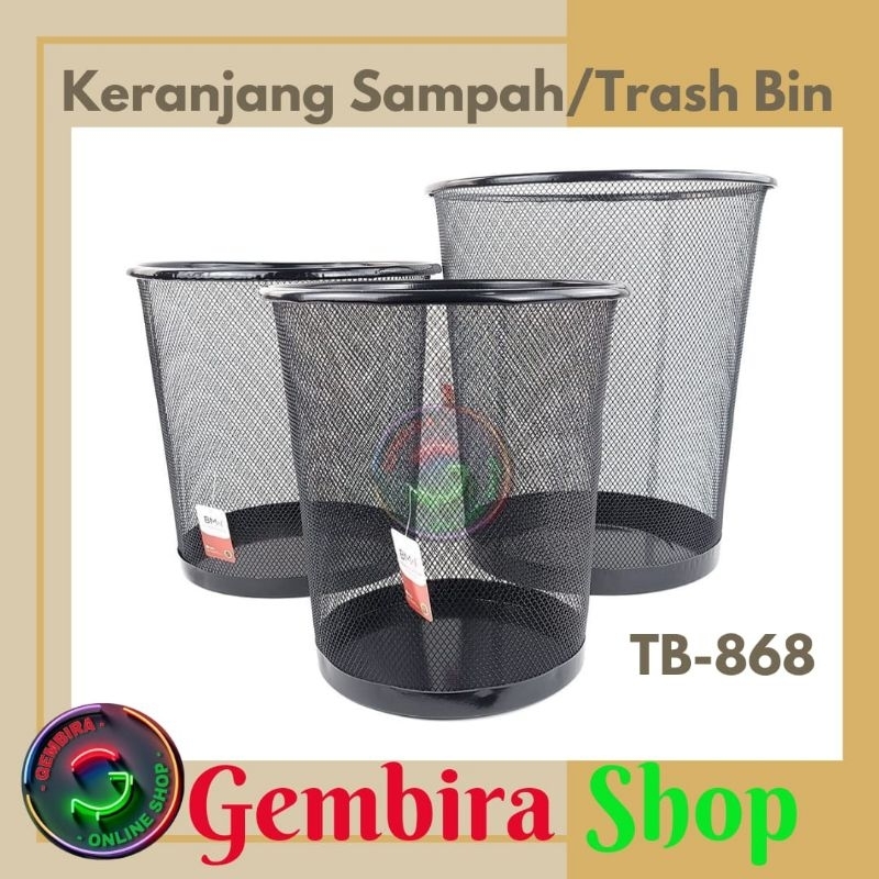 Jual Trash Bin /Tempat Sampah besi/ tong sampah kawat/ tong sampah ...