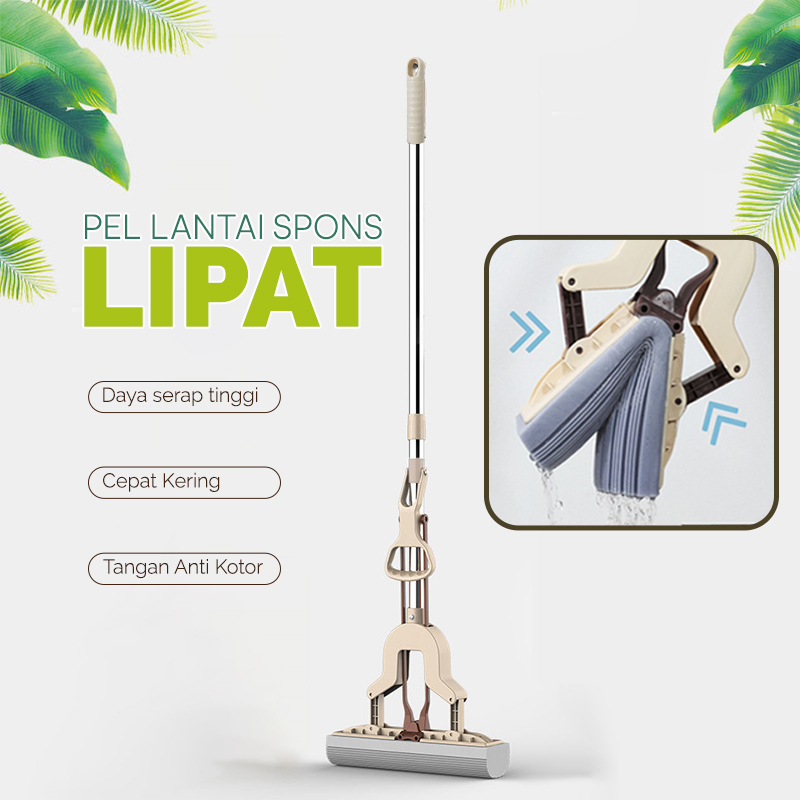 Jual Alat Pel Lantai Spons - Sponge Mop 28cm Alat Pel Lantai Karet ...