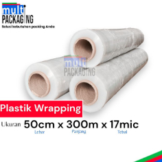 Jual Stretch film 50cm x 300m x 17 micron / Plastik Wrapping | Shopee ...