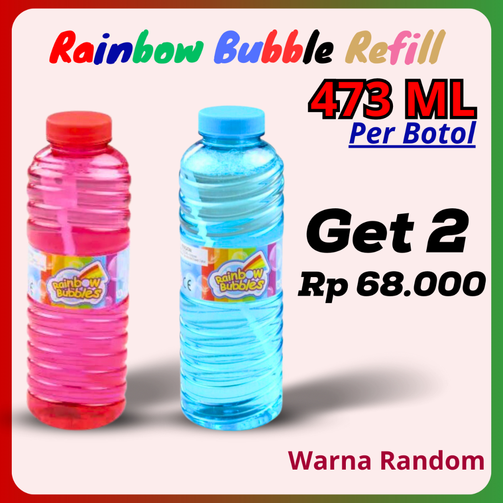 Jual Gazillion Refill Bubble Gun 1 L - Isi Ulang Gelembung 1 L mainan ...