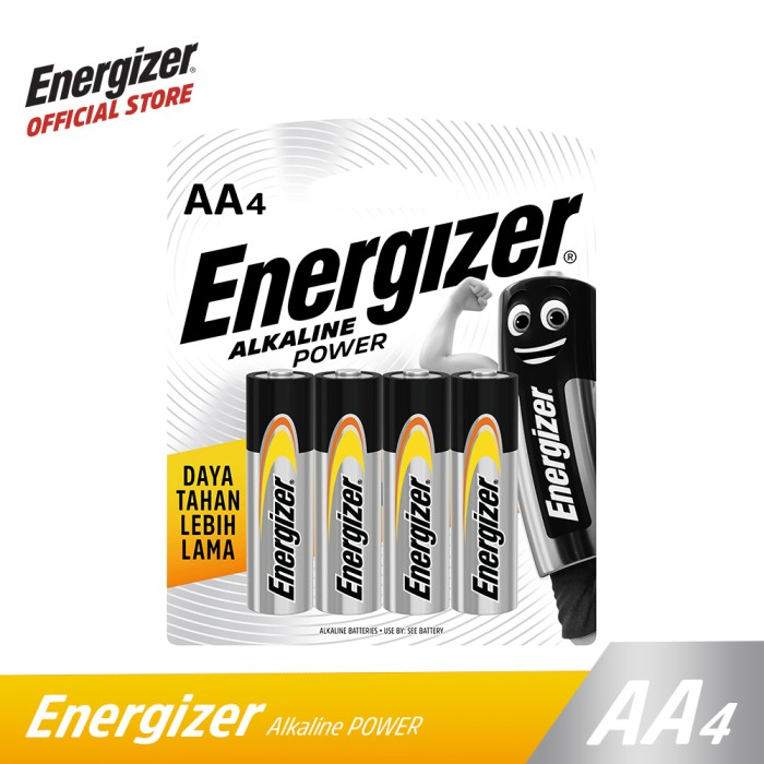 Jual Baterai Energizer Alkaline Power AA / AAA E91 E92 Isi 4 pcs New pack | Shopee Indonesia