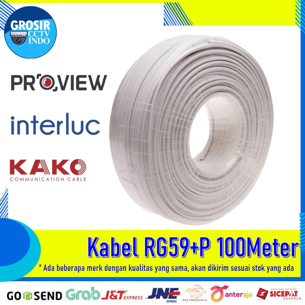 Jual Kabel CCTV RG59+P warna putih 100m | Shopee Indonesia