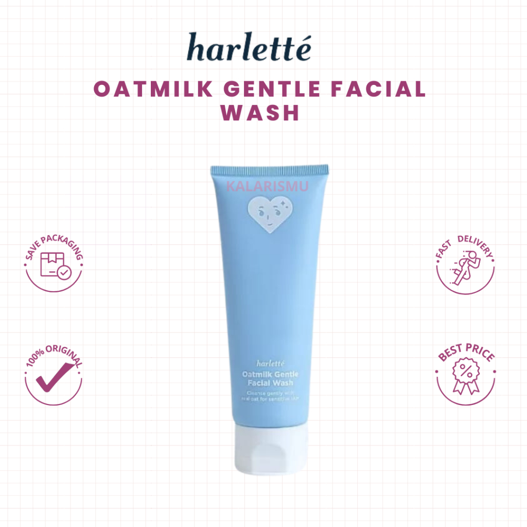 Jual Harlette Oatmilk Gentle Facial Wash 100gr | Shopee Indonesia