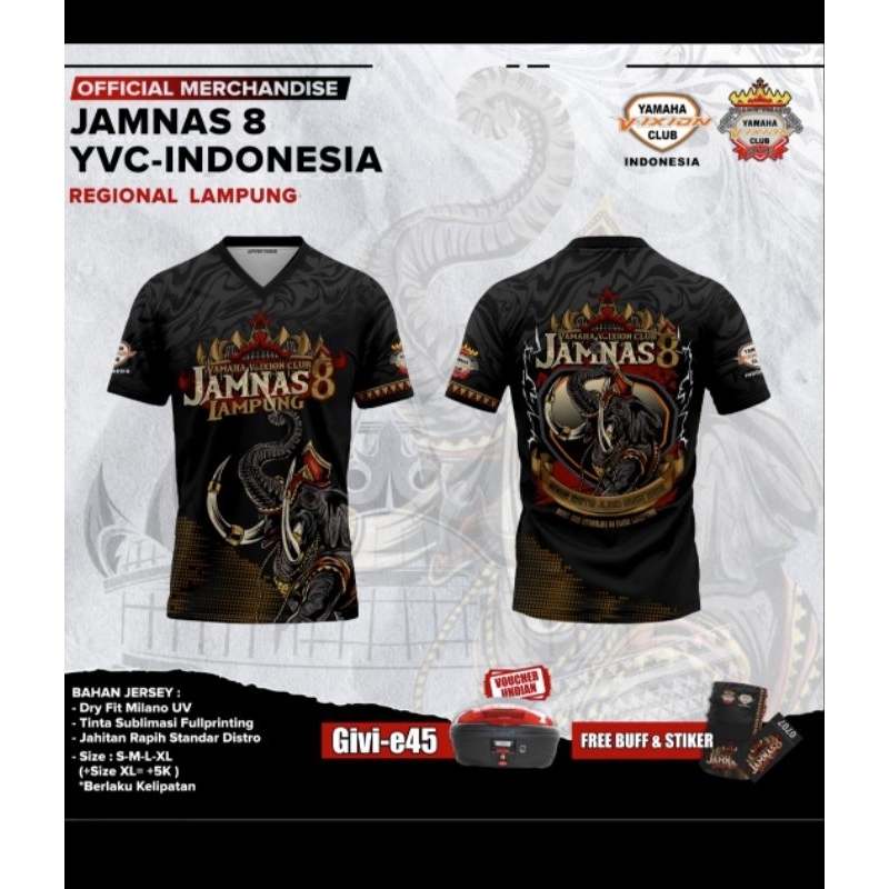 Jual Jersey Merchandise Jamnas 8 (lengan pendek) | Shopee Indonesia