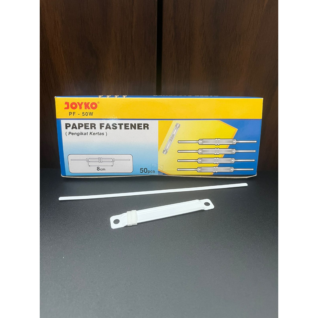 Jual Paper Fastener Joyko / Acco Plastik (1 box=50pcs) | Shopee Indonesia