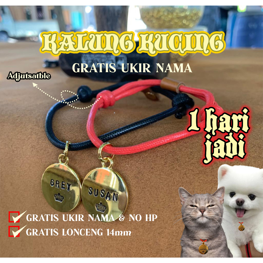 Jual KALUNG KUCING CUSTOM NAMA GRATIS TAG NAME KUCING GOLD | Shopee ... Jual KALUNG KUCING CUSTOM NAMA GRATIS TAG NAME KUCING GOLD | Shopee ...