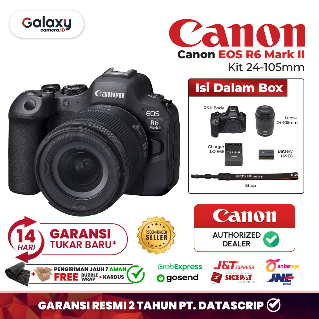 Jual Canon EOS R6 Mark II Kit 24-105mm IS STM Camera Mirrorless R6 2 ...