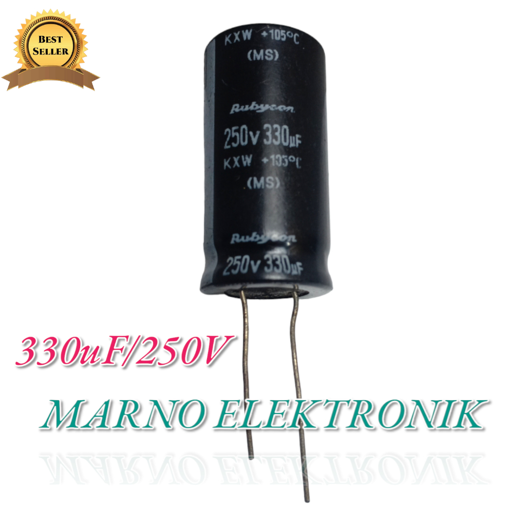 Jual ELCO CAPASITOR 330UF 250V 330 UF 250 V 330 MIKRO MICRO KAPASITOR VOLT | Shopee Indonesia